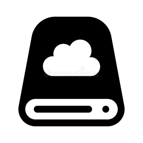 Database With Cloud Depicting Vector Of Cloud Storage Stock Vector Illustration Of Hosting