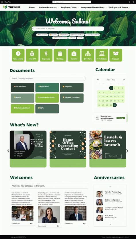 15 Modern Sharepoint Intranet Site Examples For 2024 — Origami In 2024 Sharepoint Intranet