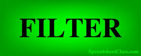 Using The Filter Function In Excel Single Or Multiple Conditions