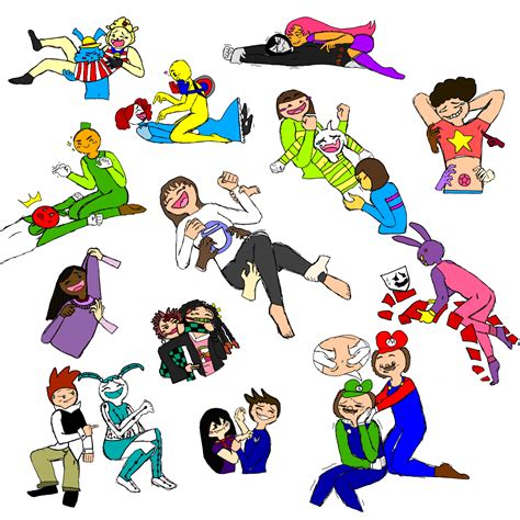 Cartoon Characters Being Tickled By Poppyptfan On Deviantart