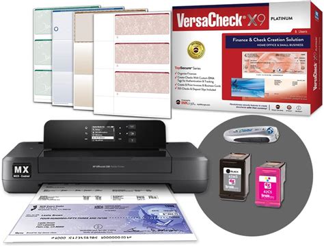 Versacheck Hp Officejet 200 Mxe Portable Wireless Micr Check Printer X9 Platinum 5 User Check