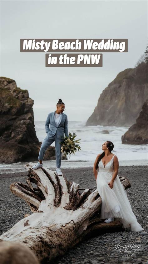 Misty Ruby Beach Elopement With Two Brides Artofit