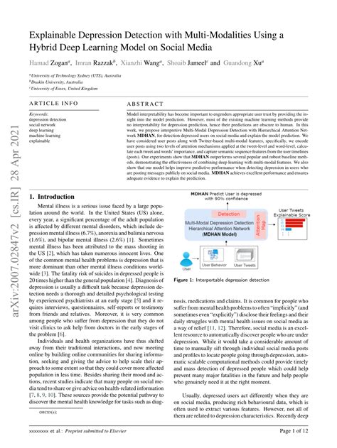 Explainable Depression Detection With Multi Modalities Using A Hybrid