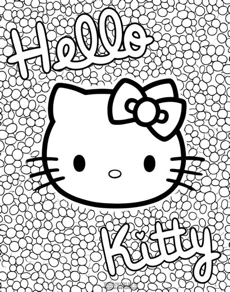 Hello Kitty Kuromi Kolorowanka