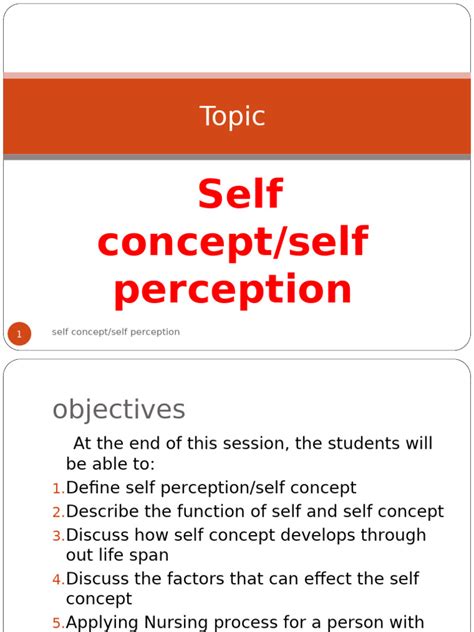 Self Perception Self Concept Pattern1 Pdf Self Concept Identity Social Science