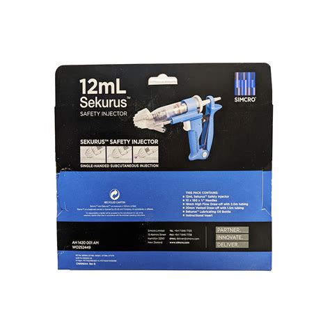 Micotil Safety Syringe With Tubing Leedstone