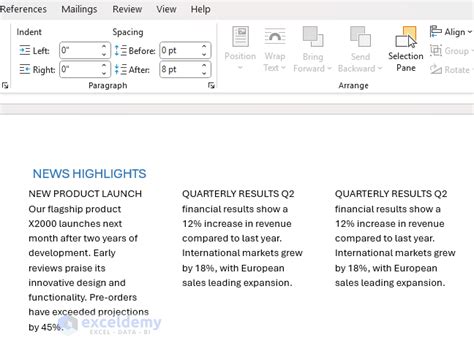 Advanced Layout Techniques Mastering Sections And Columns In Microsoft Word ExcelDemy
