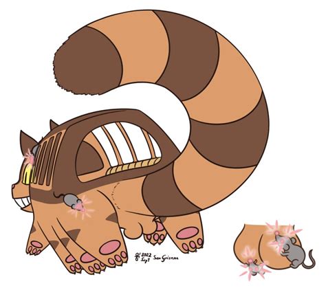 Rule 34 Balls Blinker Bus Catbus Commercial Vehicle Domestic Cat
