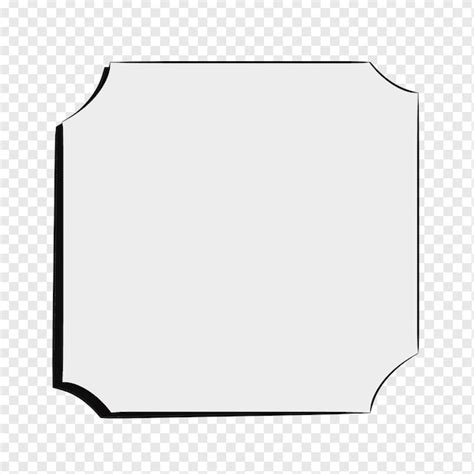 Premium Psd Square Text Box Cartoon Element Blank Design Template Psd
