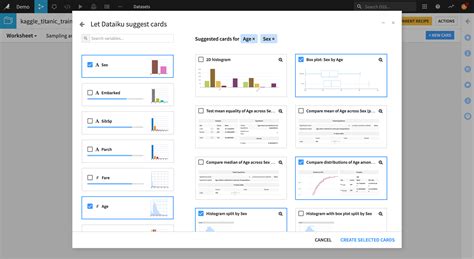 Assisted Data Exploration — Dataiku Dss 13 Documentation