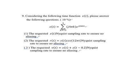 solved considering the following time function x t ﻿please