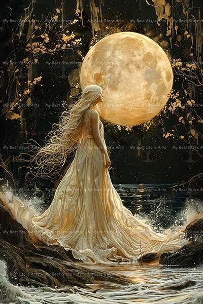 Moon Goddess Drawing