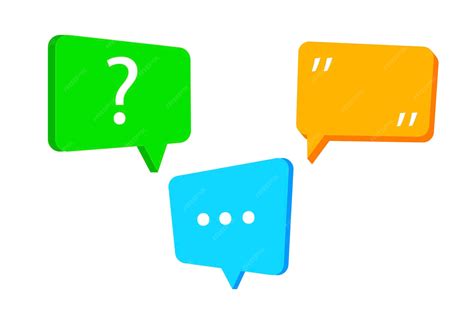 premium vector chat message icon faq support help concept answer