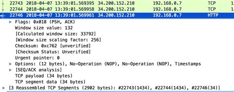 Network Tcp Handshake On A Response Which Frame Is Actually The Payload Network