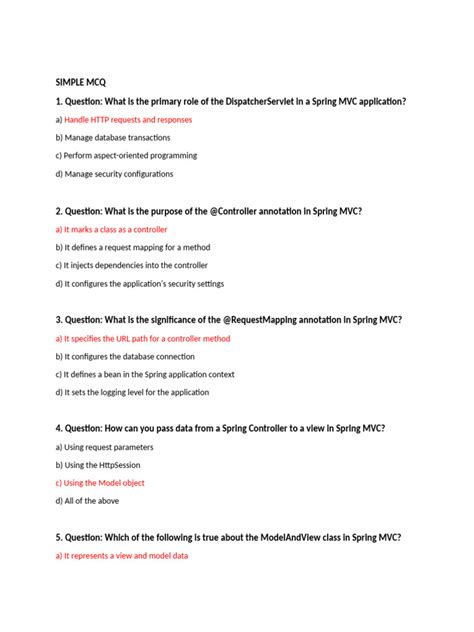 Simple Mcq Pdf