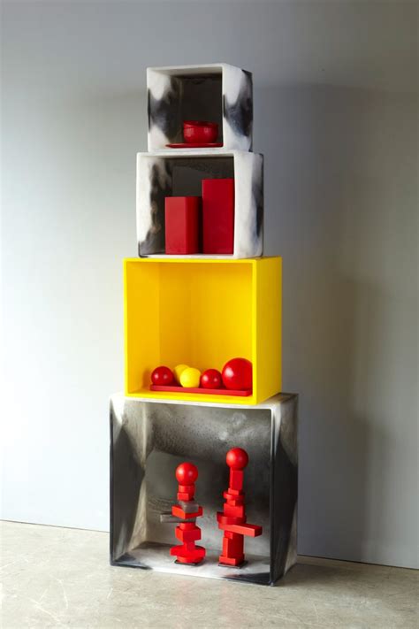 Martha Sturdy Uses Resin To Create Bold Blocky Furniture