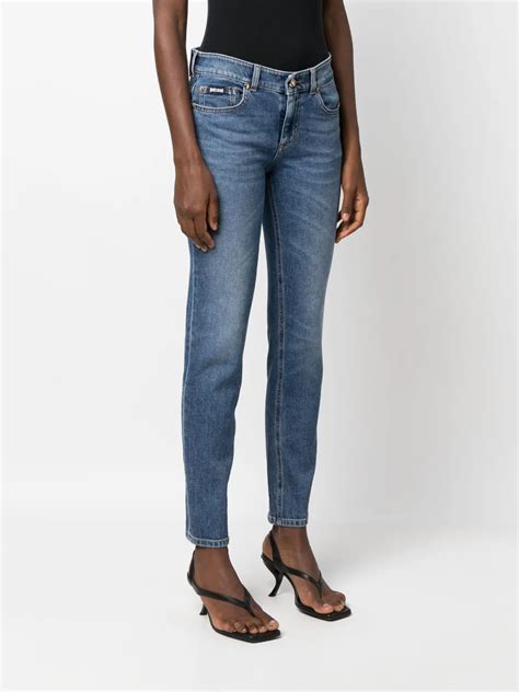 Just Cavalli Skinny Jeans Stretch Con Tiro Bajo Azul Farfetch Mx