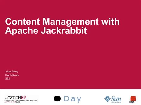 Content Management With Apache Jackrabbit Ppt