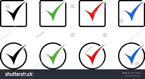 Checkbox Blank Checked Checkbox Vector Icon เวกเตอร์สต็อก ปลอดค่า