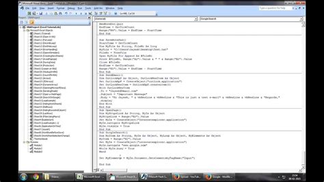 Excel VBA Tutorial How To Google Search Using Excel VBA YouTube