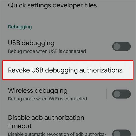 How To Revoke USB Debugging Authorizations On Google Pixel 7