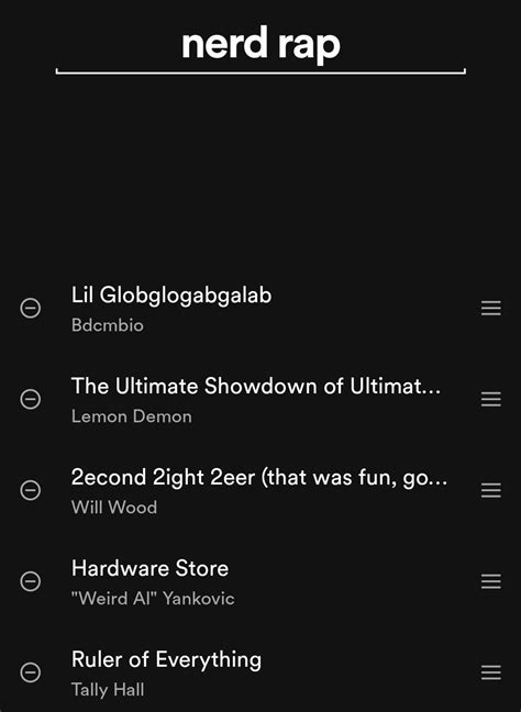 Are There More Songs That Could Qualify As Nerd Rap Talking Fastly About Nerdy Stuff I Guess