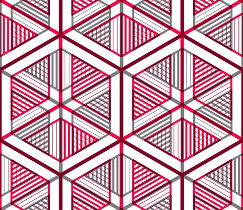 Premium Vector Seamless Optical Ornamental Pattern With Three