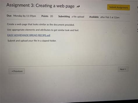 Solved Assignment 3 Creating A Web Page At Submit