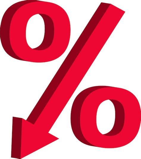 Premium Vector Icon Discount Sale Price Reduction 3d Interest Rate