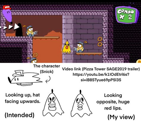 Misread Snick Sprite From An Old Pizza Tower Demo Trailer R Misreadsprites