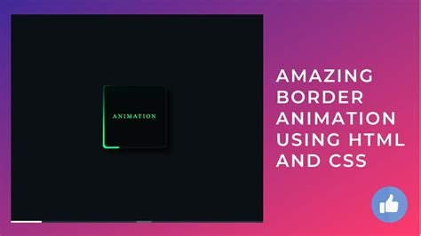 Border Animation CSS CSS Creative Div Box Design YouTube