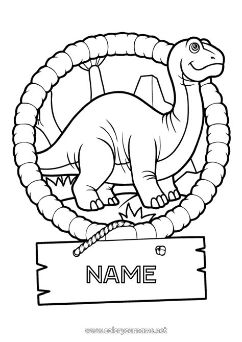 Coloring Page No1426 Dinosaurs Animal