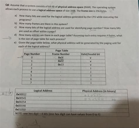 Solved Q Assume That A System Consists Of KB Of Chegg Com