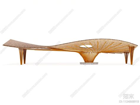 现代景观异形廊架su模型下载【id1124868919】知末su模型网