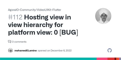 Hosting View In View Hierarchy For Platform View BUG Issue AgoraIO Community