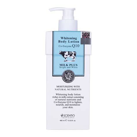 SCENTIO Milk Plus Whitening Q10 Body Lotion (400ml) *Exp: 03/2026
