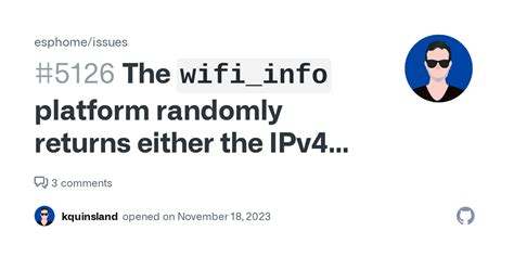 the `wifi info` platform randomly returns either the ipv4 or ipv6