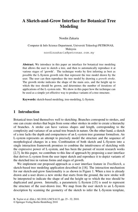 Pdf A Sketch And Grow Interface For Botanical Tree Modeling