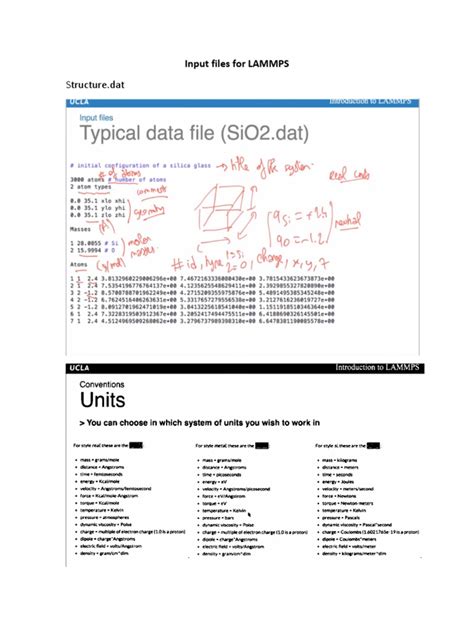 Structure Dat Input Files For Lammps Pdf