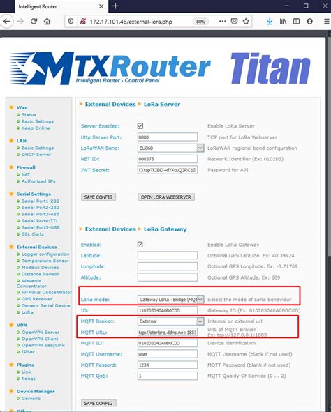 Titan An49 Lora Server With Slave Lora Gateway Webdyn