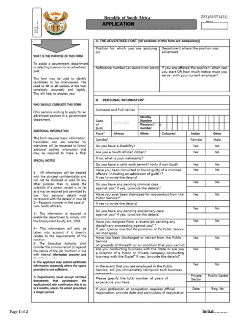 2021 Z83 Application Form Guide Pdf Justice Crime And Violence