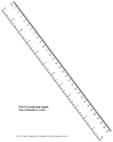 Printable Paper Rulers You Can Use At Home