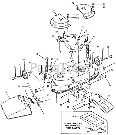 Cub Cadet 331 190 331 100 Cub Cadet 38 Mower Deck Manual Pto Deck