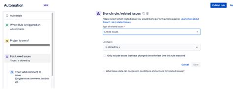 copy comment to linked issue when new comment is a
