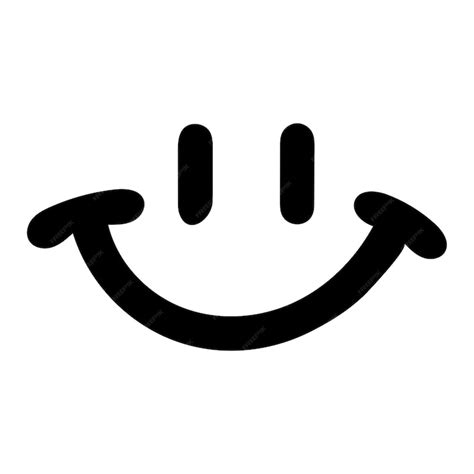 스마일 웃는 웃는 아이콘 요소 장식 프리미엄 벡터
