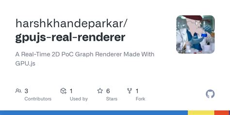 Github Harshkhandeparkar Gpujs Real Renderer A Real Time D Poc Graph Renderer Made With Gpu Js