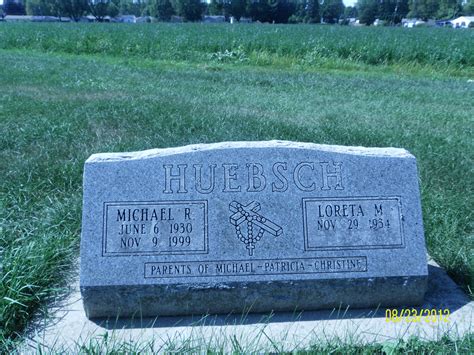 Michael Rudolph Mike” Huebsch 1930 1999 Find A Grave Memorial