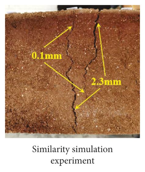 Surface Fracture Diagram A Similarity Simulation Experiment B