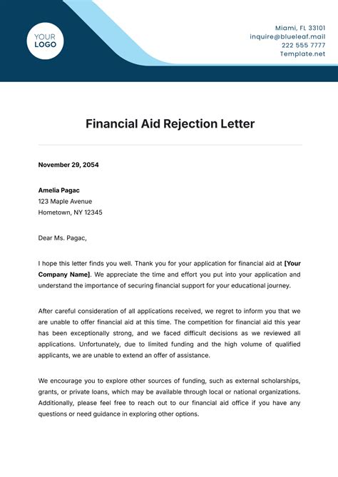 Refusal Letter Template Rejection Letter Template