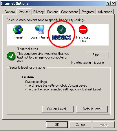 Confirm E Rol Website As A Trusted Site
